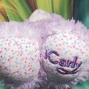 16" Build a Bear Icarly Sparkly Purple Plush BABW Stuffed Disney Teddy ...