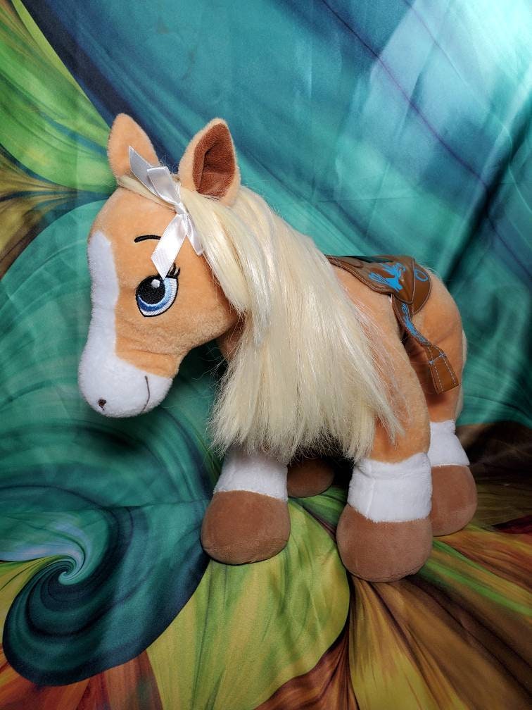 Build A Bear Horses & Hearts Riding Club Palomino Pony Plush | Etsy