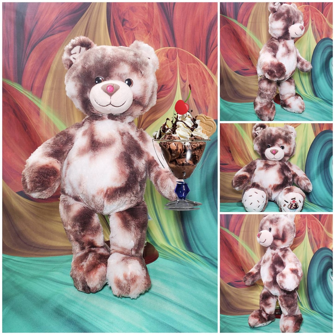 Build A Bear Hot Fudge Sundae Plush Baskin Robbins Cherry Ice Cream ...