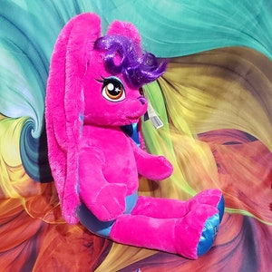 Build A Bear Honey Girls Risa Pink Bunny Rabbit Rock Star 2017 - Etsy