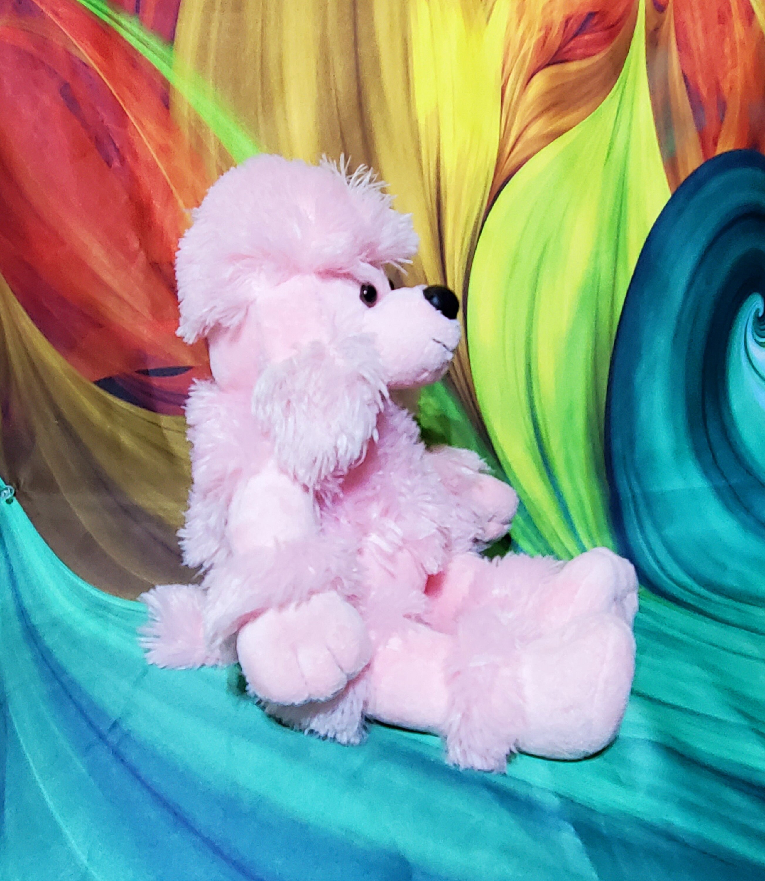 18" Build A Bear Pink Poodle Puppy Dog Plush Toy BABW Stuffed Animal ...