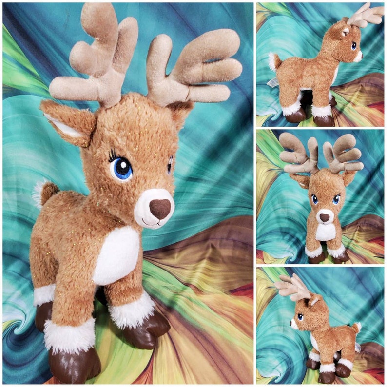 17 Build A Bear Vixen Reindeer Team Santa Plush Sparkle - Etsy