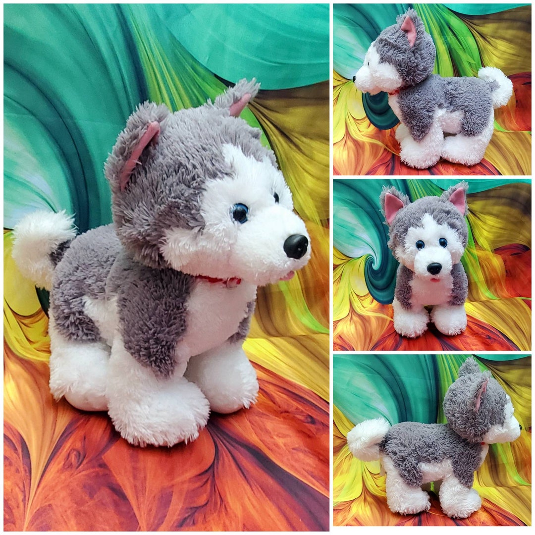 12" Build a Bear Husky Puppy Promise Retired 2015 Gray White BAB Dog - Etsy