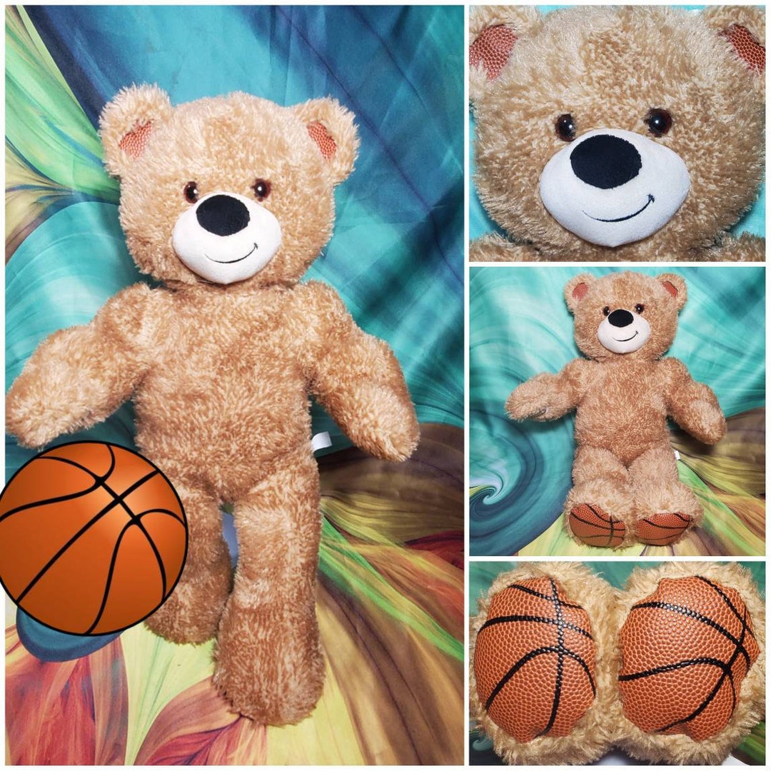18" Build-a-bear NBA Basketball Feet & Ears Brown Plush BABW Stuffed ...