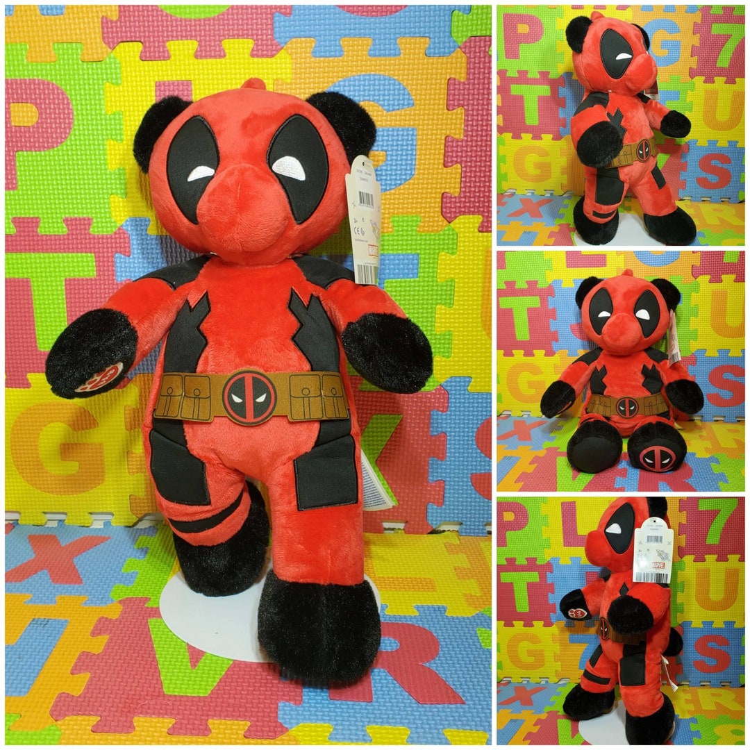 RARE Build a Bear Deadpool marvel Plush Avengers Stuffed - Etsy