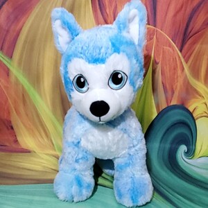 Build A Bear Blue Blast Husky Dog 14” Plush Stuffed Animal Puppy ...