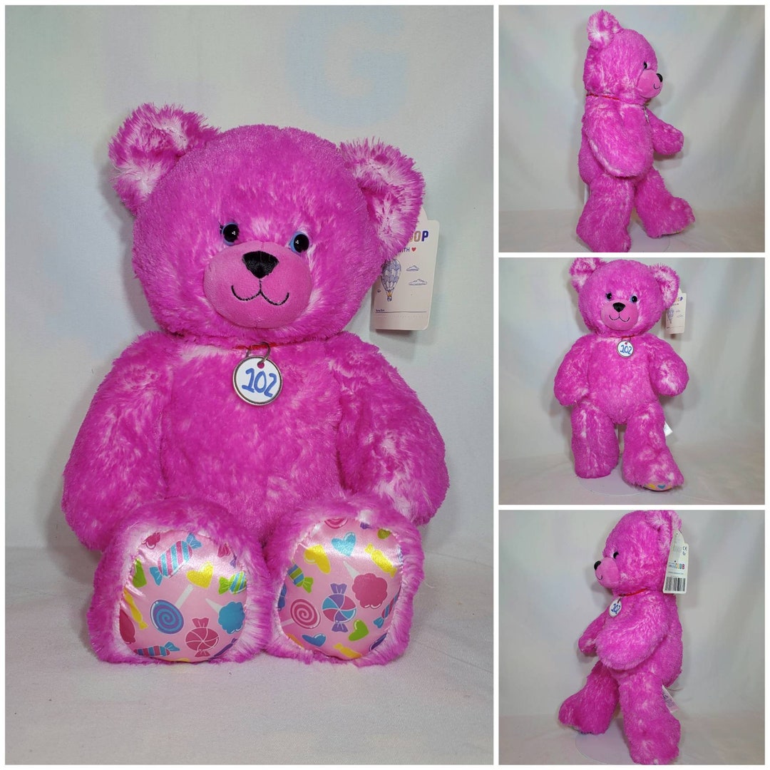Build a Bear CANDY POP Pink Bear Plush JUBILADO 16 Animal de - Etsy México