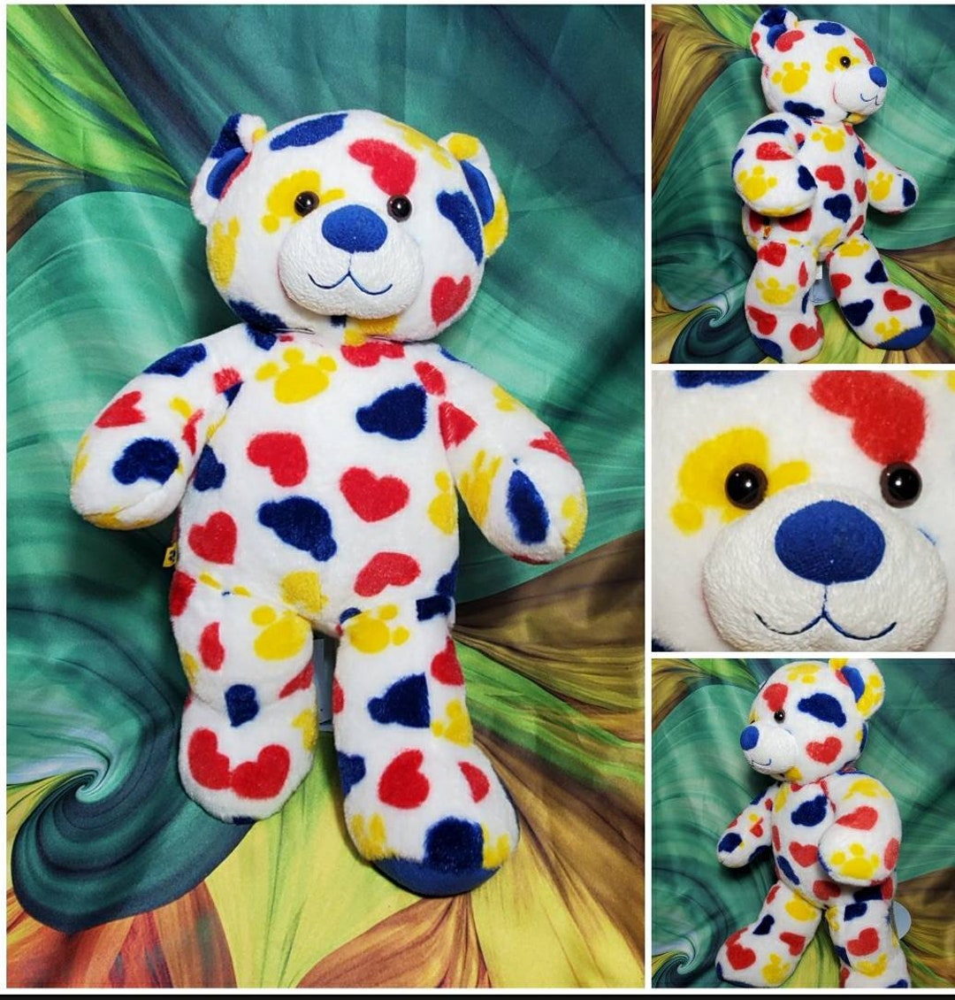 17 Build A Bear Yellow Paw Red Hearts Blue Mickey Ears - Etsy