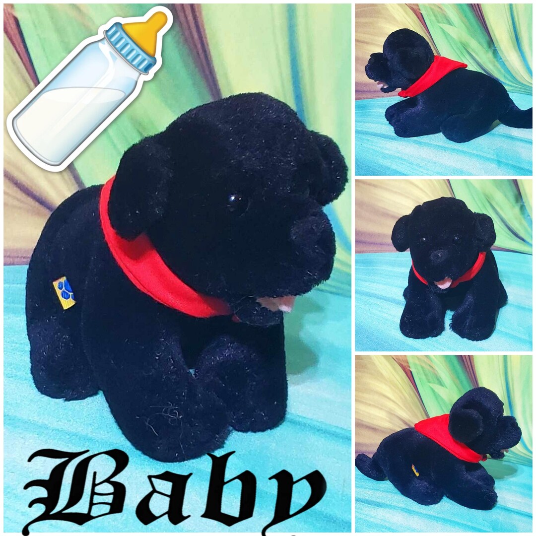 Build A Bear Black Lab Mini Puppy Dog 6 Plush Baby Lil Furry Friends - Etsy