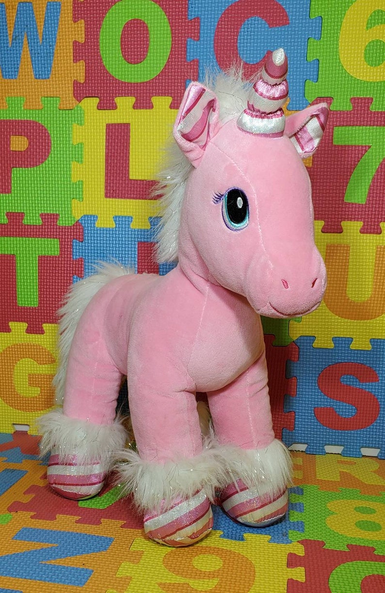 14 Build A Bear Candy Cane Swirl UNICORN Pink Plush 2018 | Etsy