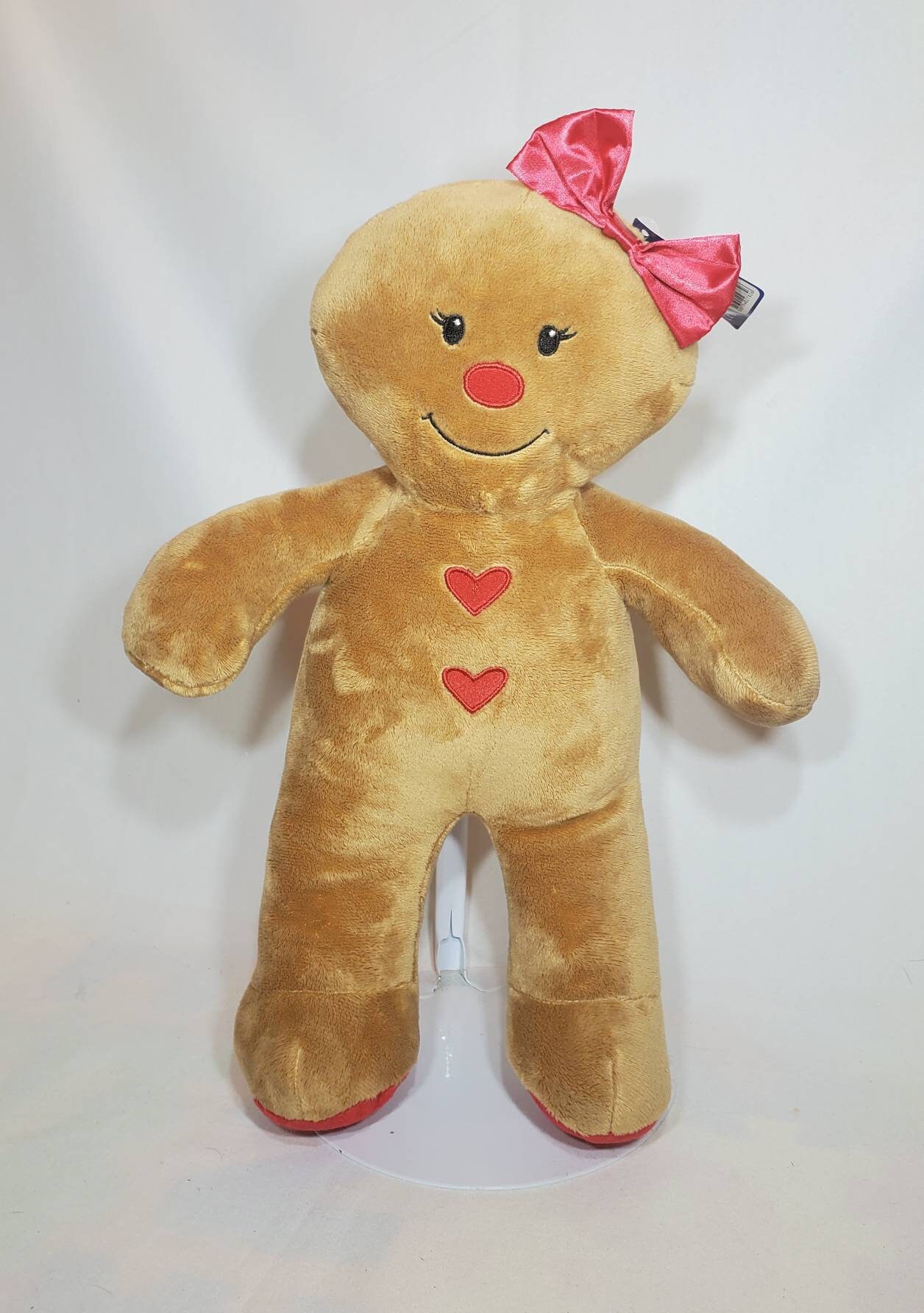 16 Build A Bear Gingerbread Girl Plush Holiday Red Bow - Etsy