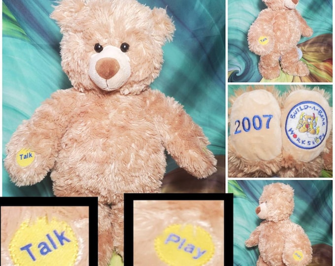 RARE Build-a-bear 2007 Teddy Talk & Play Recordable JC Penny - Etsy