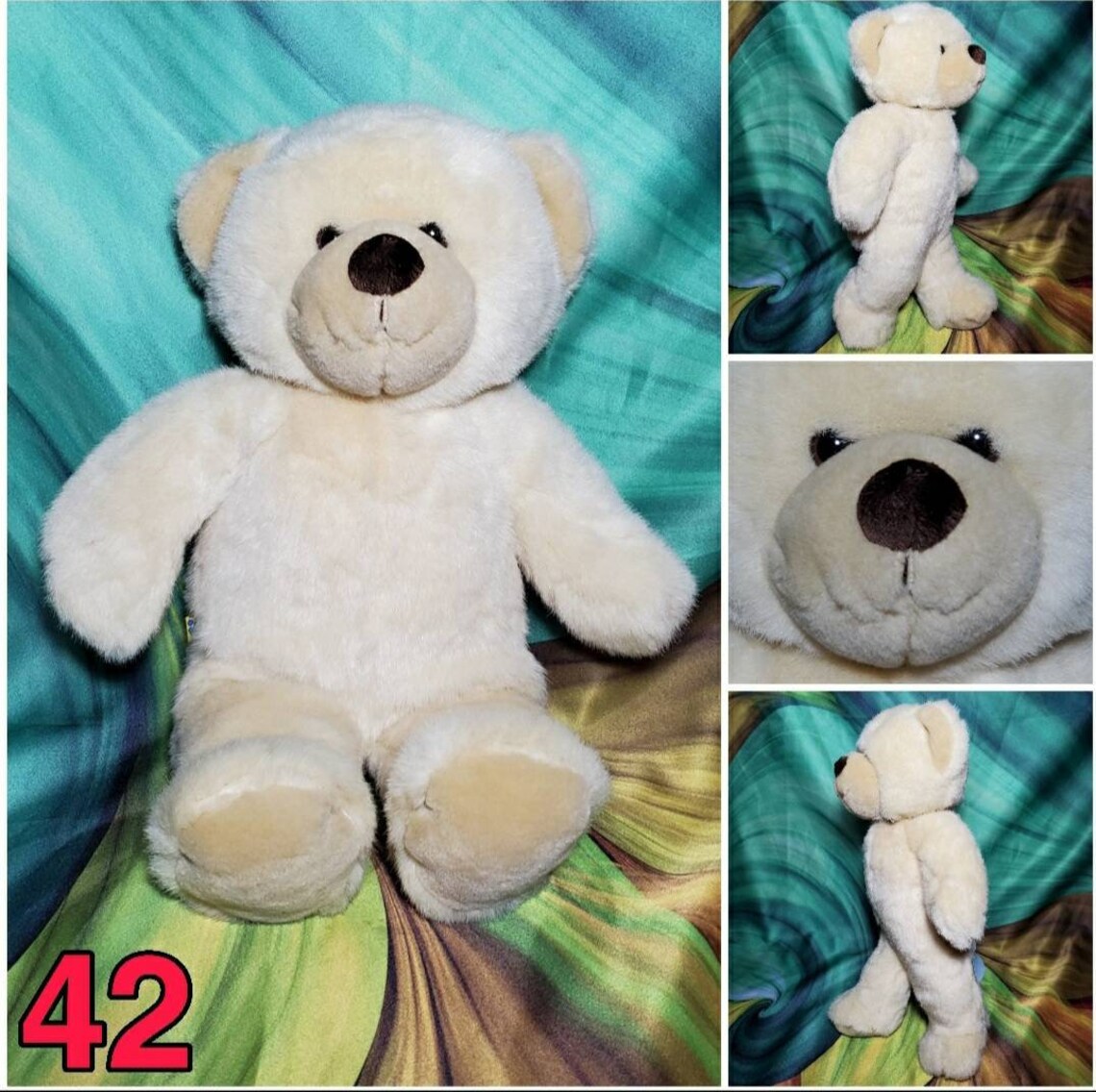 Build a Bear Beige Cream Teddy Original Classic 16 Plush - Etsy