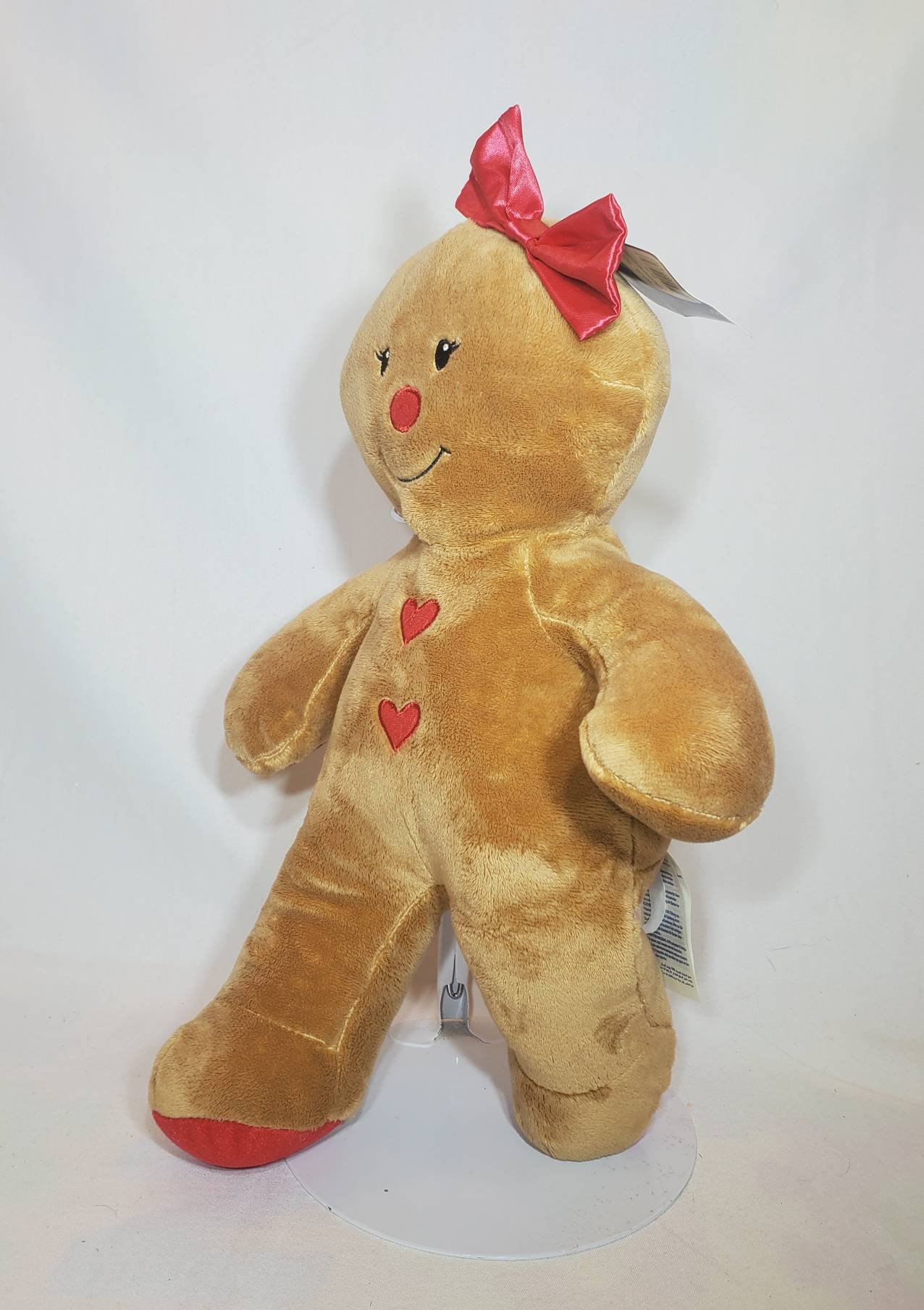 16 Build A Bear Gingerbread Girl Plush Holiday Red Bow - Etsy