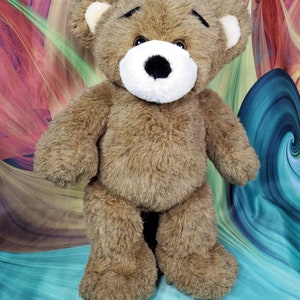 RARE Build A Bear BEAREMY Black Faux Leather Paws 1999 Retired 1st ...