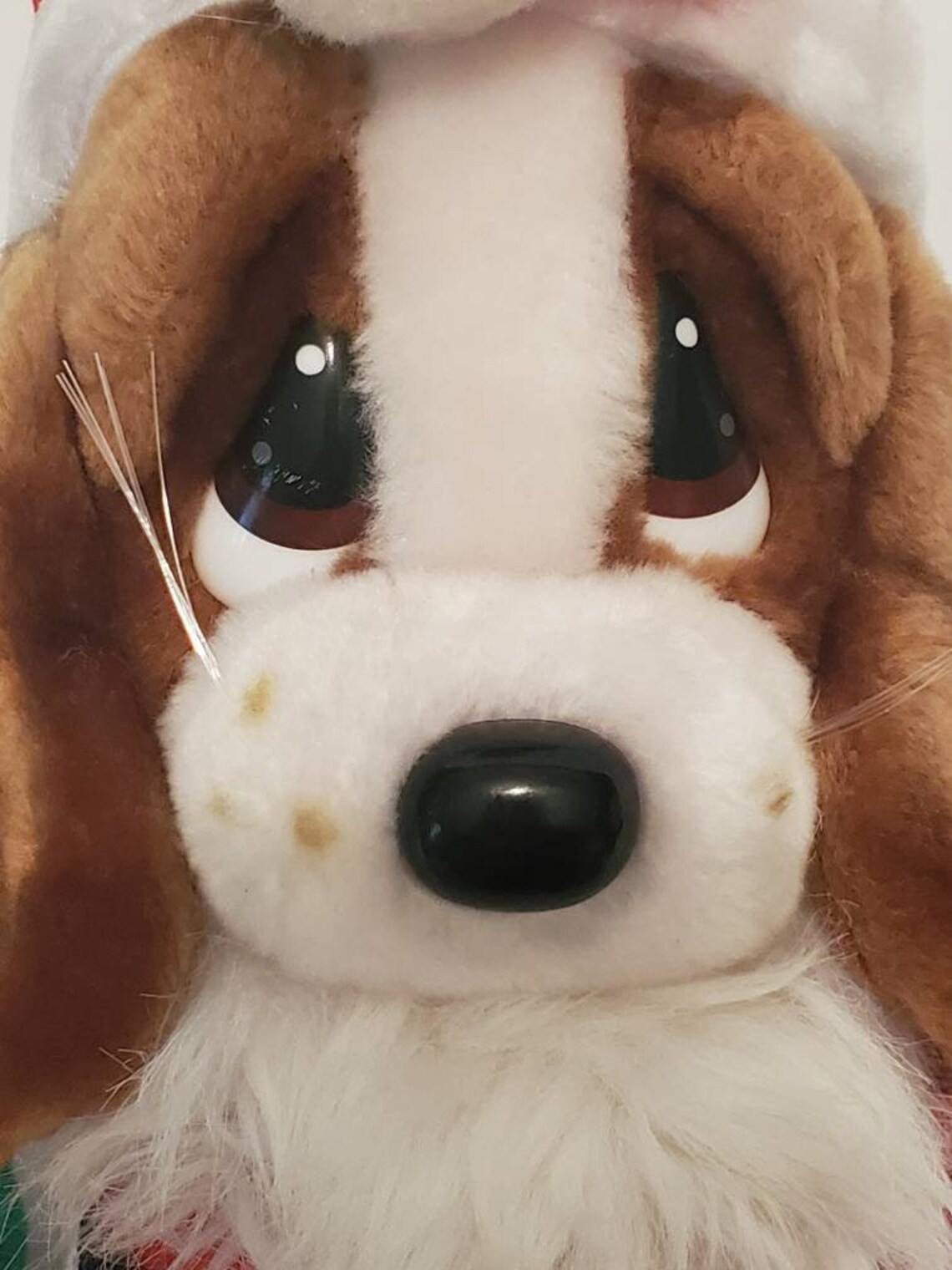 NWT 1988 Applause Sad Sam Dog Christmas Santa 12 Plush | Etsy