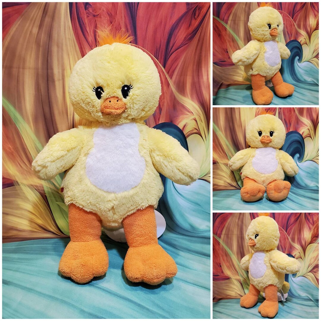 Build A Bear Baby Chick Duck 16” Yellow Orange Plush BABW Stuffed ...