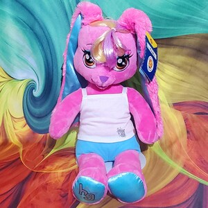 Build A Bear Honey Girls Risa Pink Bunny Rabbit Rock Star 2015 - Etsy