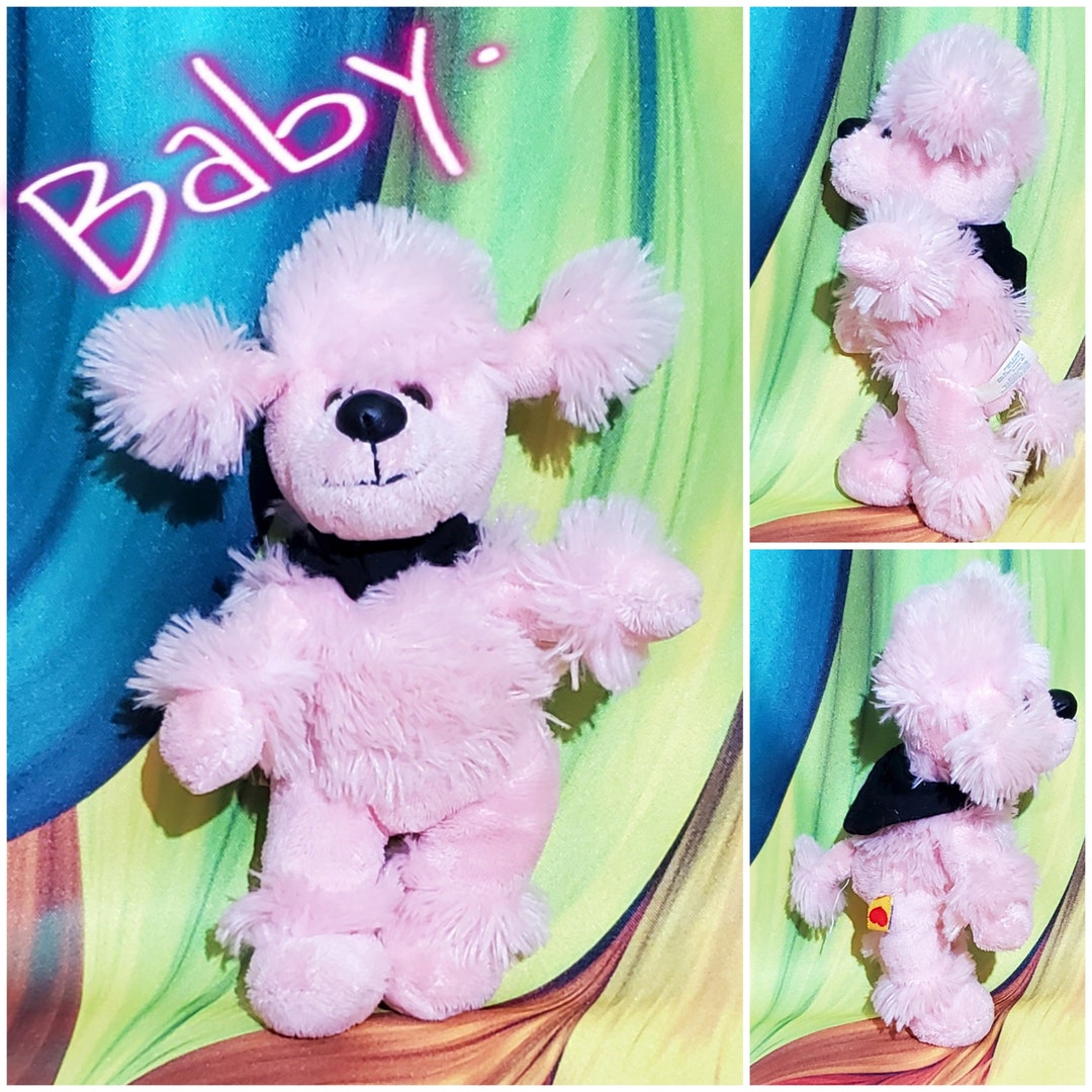 Build A Bear Lil Furry Friend Mini 7” Poodle Baby Puppy Dog Pink ...