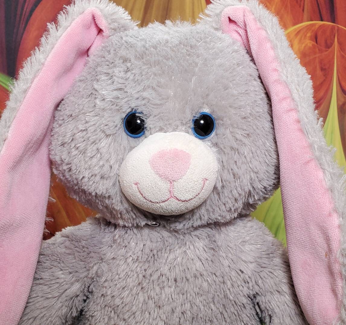 RARE Build-A-Bear Gray Bunny Rabbit Authentic Retired Stuffed | Etsy