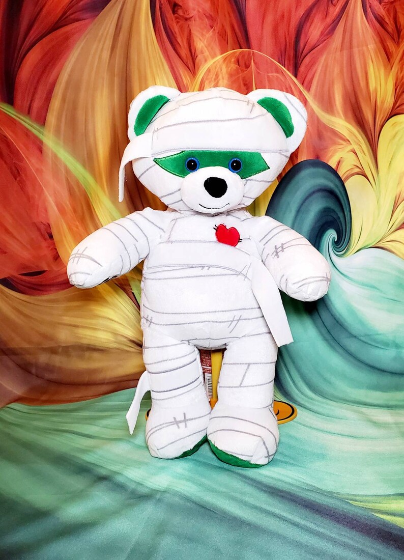 16" Build a Bear Workshop Mummy Plush Teddy Stuffed Toy BABW Halloween ...