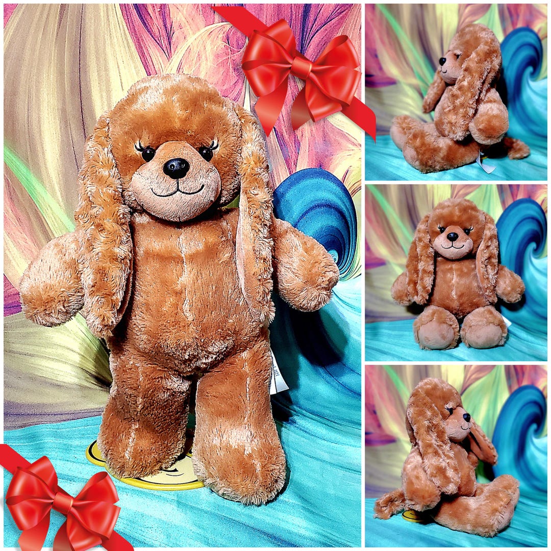Build-a-bear Workshop BARKLEIGH Puppy Dog 16" Brown Stuffed Plush Toy ...