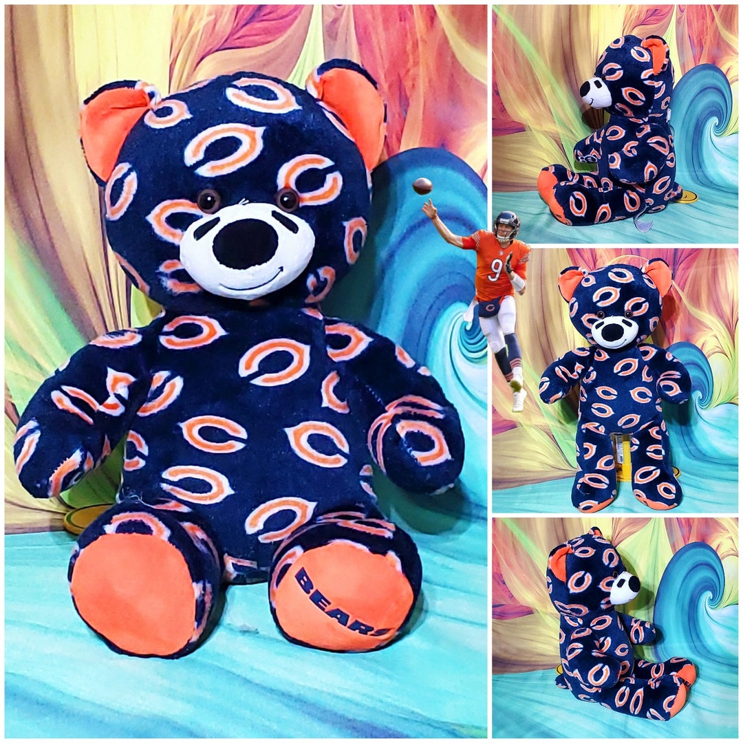 16" Build-a-bear Chicago Bears NFL Football Logo Stuffed Plush Blue ...