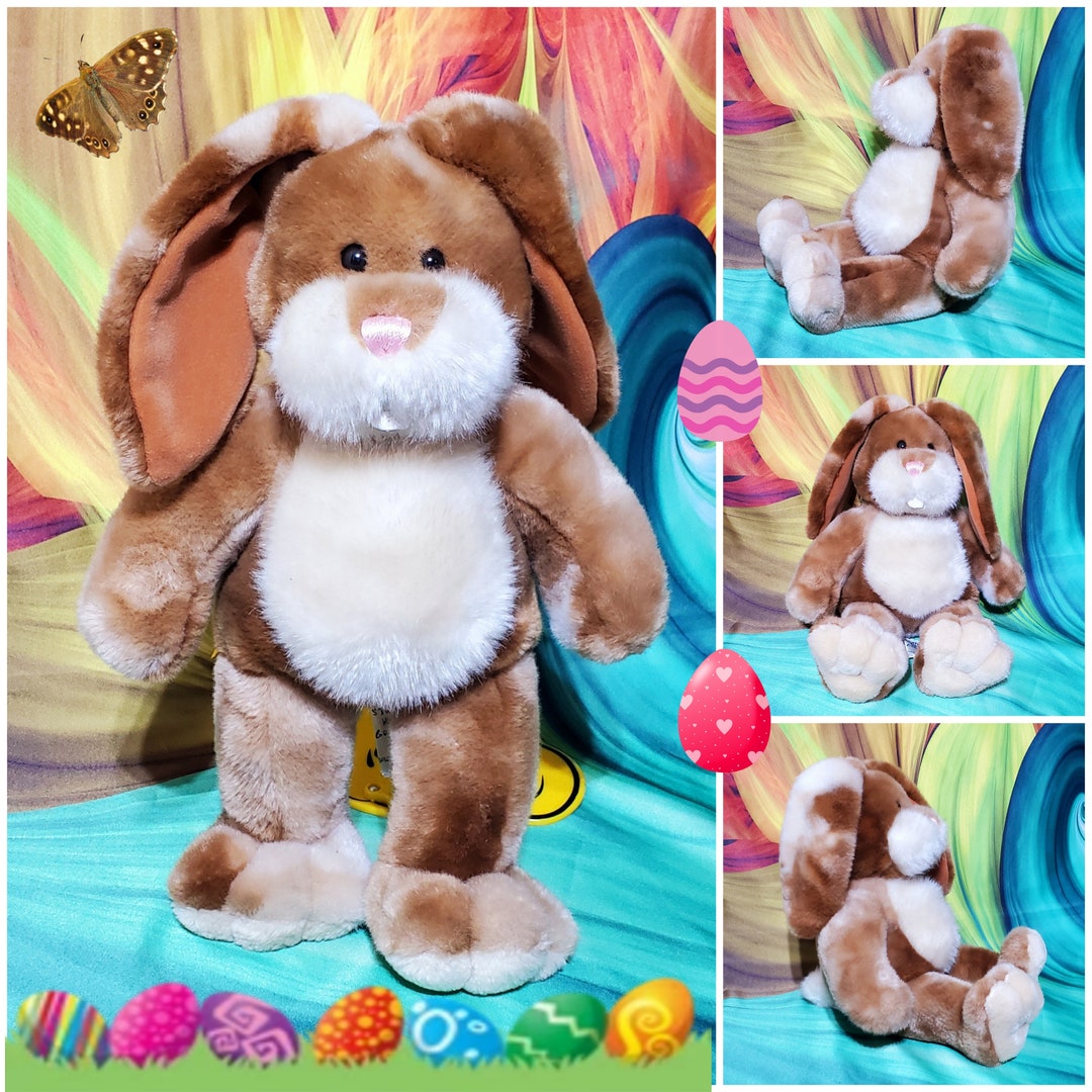 16 RARE Build a Bear Chocolate Frost Brown Easter JOYFUL Bunny Rabbit Plush Stuffed - Etsy
