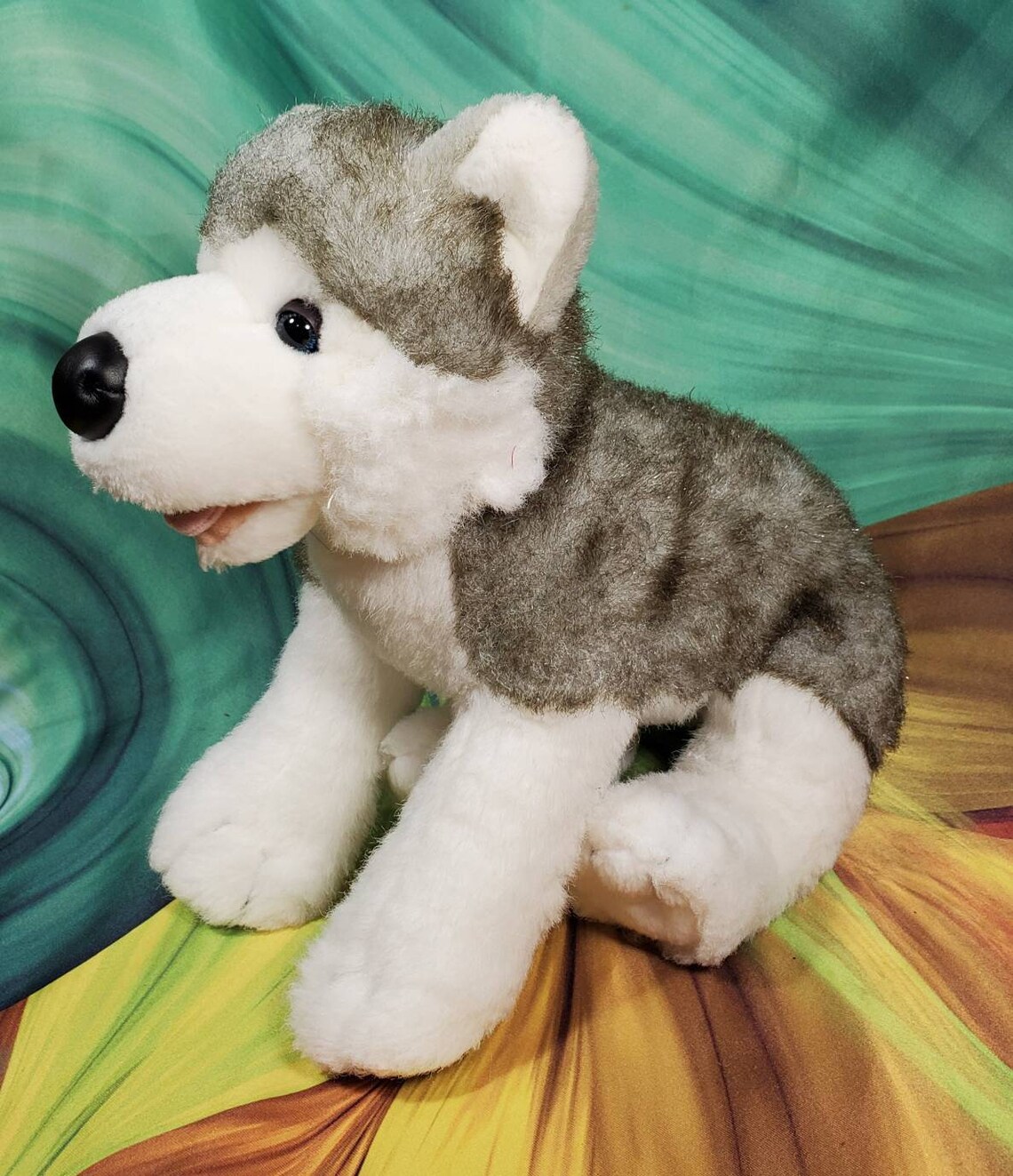 Build A Bear Puppy Dog Siberian Husky Stuffed Plush Gray White - Etsy