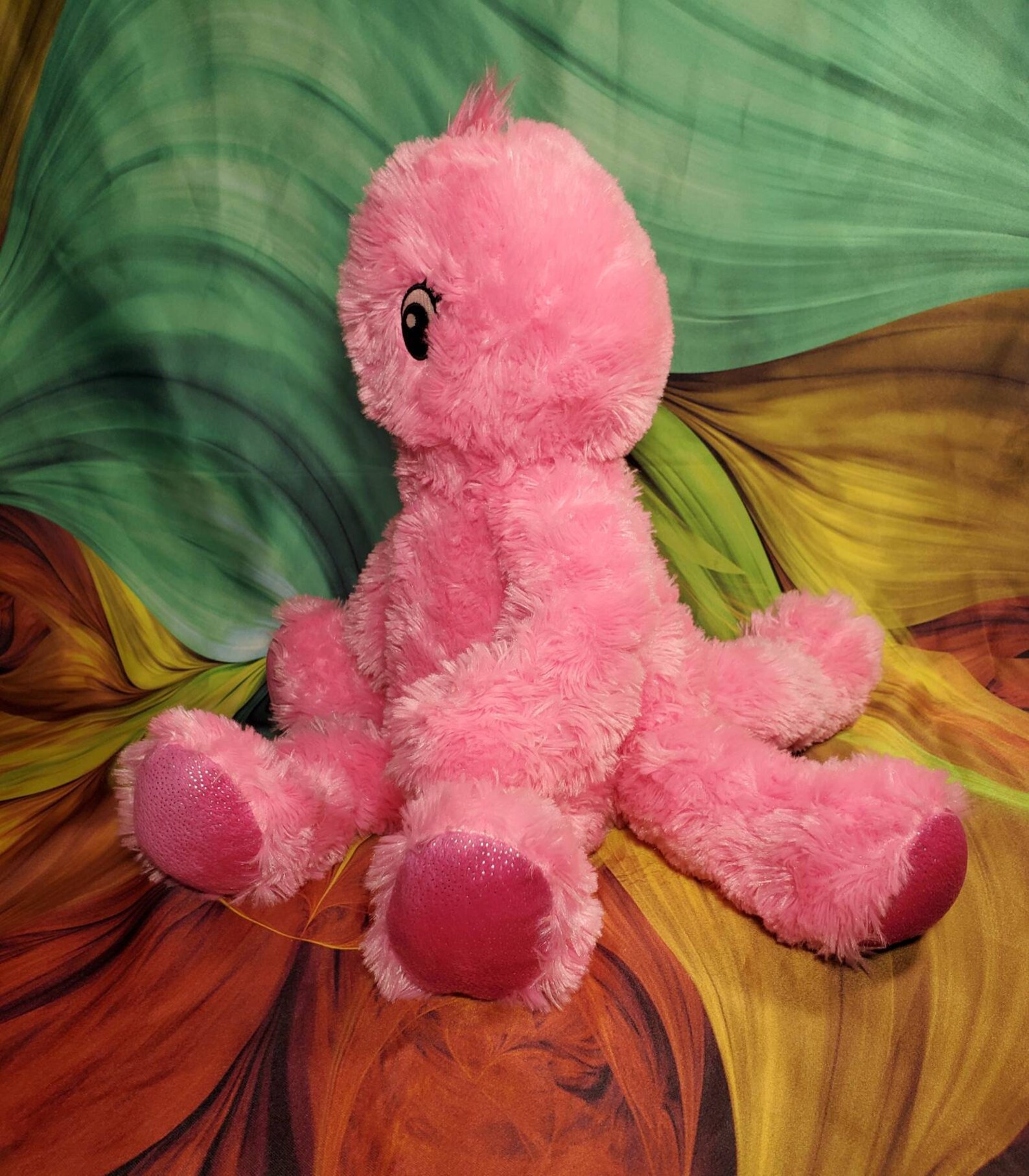 Build a Bear Octopus Plush Pink Sparkle 18 Octo Fun BABW - Etsy