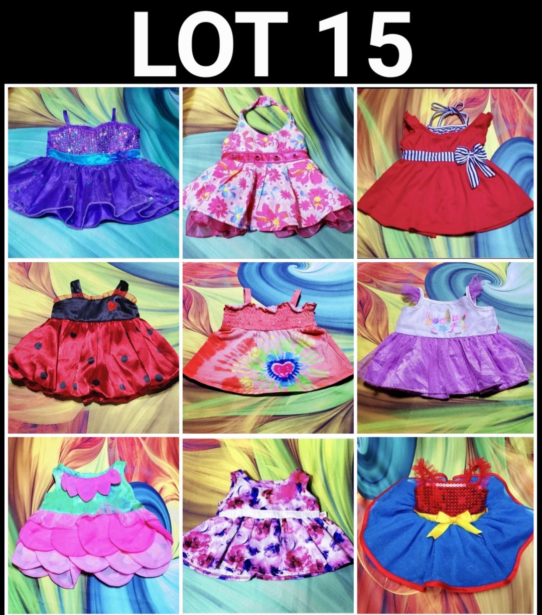 Build A Bear Formal Dresses Outfit Satin Lace Tulle Wedding Costume ...