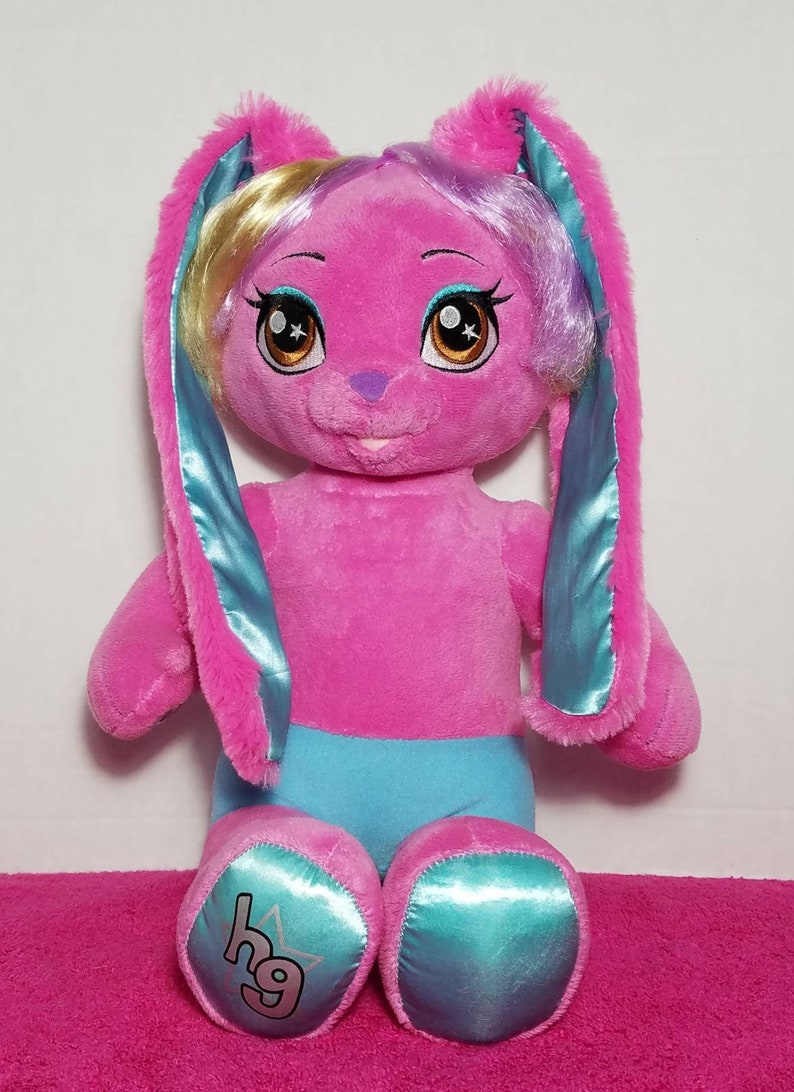Build A Bear Honey Girls Risa Pink Bunny Rabbit Rock Star 2015 - Etsy