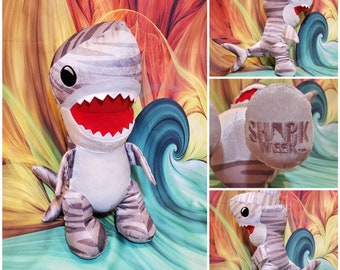 Build-a-bear Great White Shark 30th Week Gray Stuffed Plush Discovery ...
