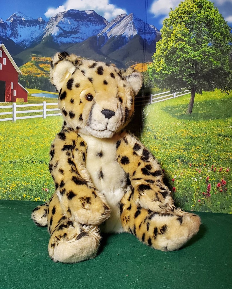 Build A Bear Leopard Cheetah Plush Cat WWF 15 Stuffed - Etsy