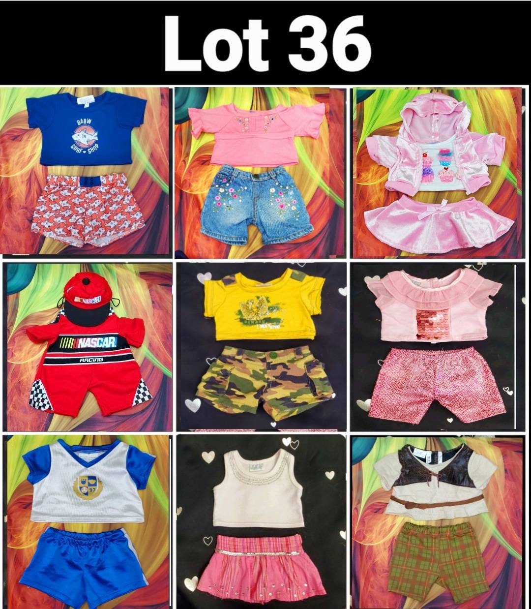 Build A Bear Outfit Shirt Skirt Shorts Denim Teddy Bear Boys - Etsy