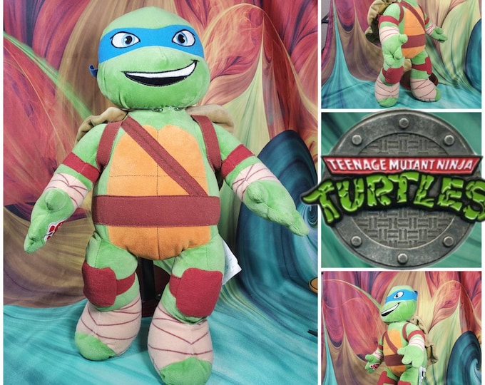 Build A Bear Leonardo TMNT Teenage Mutant Ninja Turtle Plush Stuffed ...