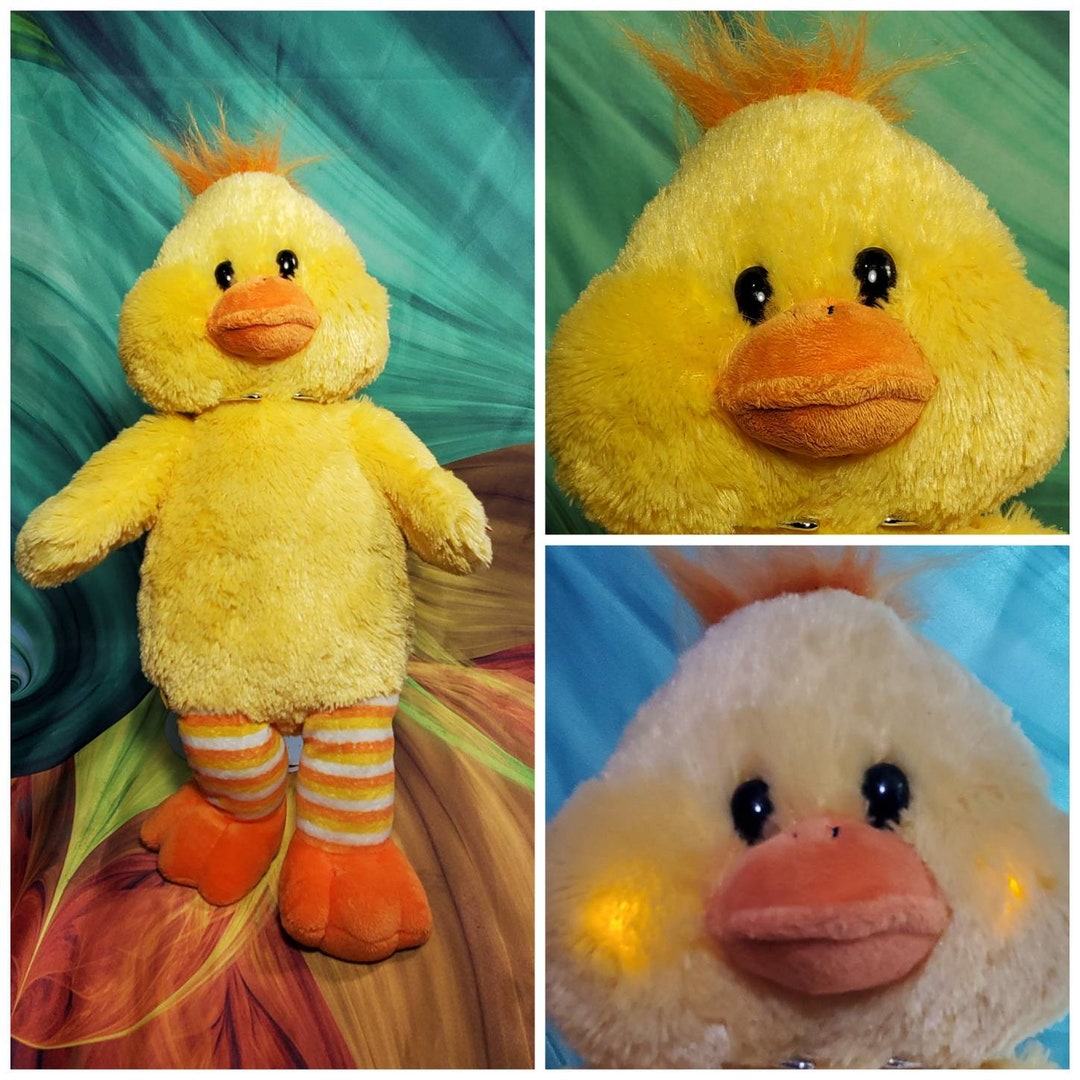 Build A Bear Baby Chick Duck Plush Cheerful Cheeks Chicken Lights up ...