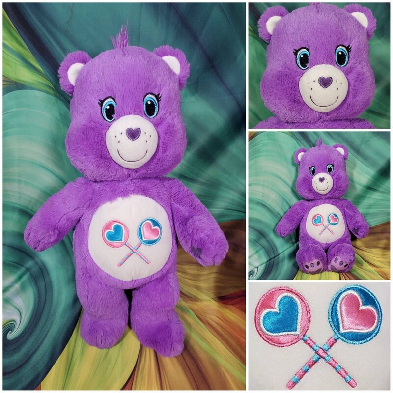 Purple Care Bear Plush - Etsy