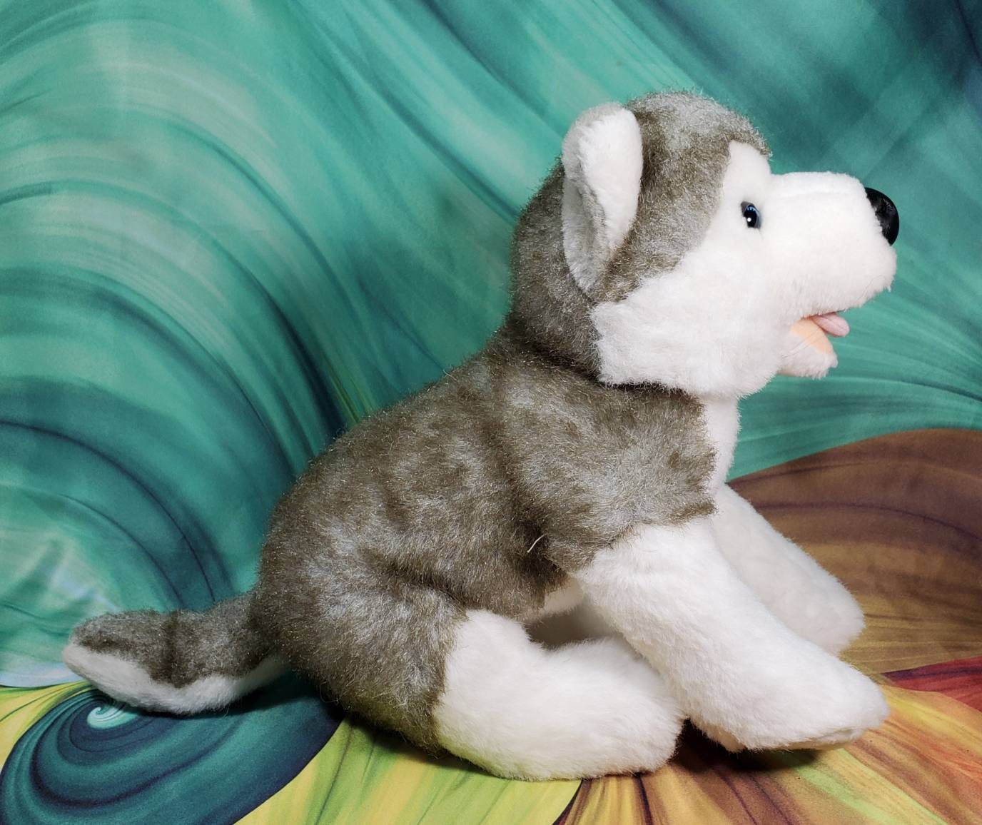 Build A Bear Puppy Dog Siberian Husky Stuffed Plush Gray White | Etsy