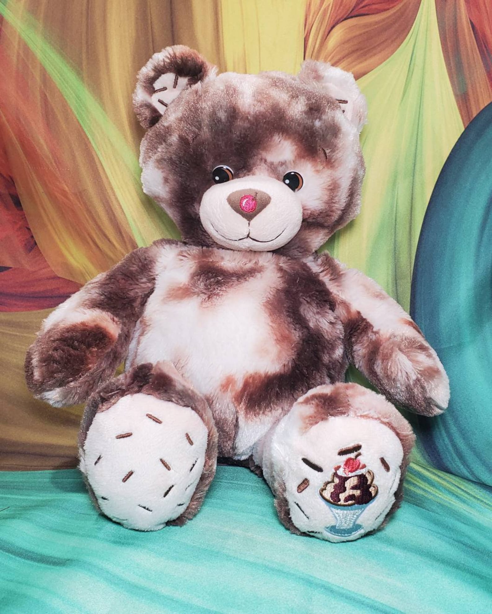 Build A Bear Hot Fudge Sundae Plush Baskin Robbins Cherry Ice Cream ...