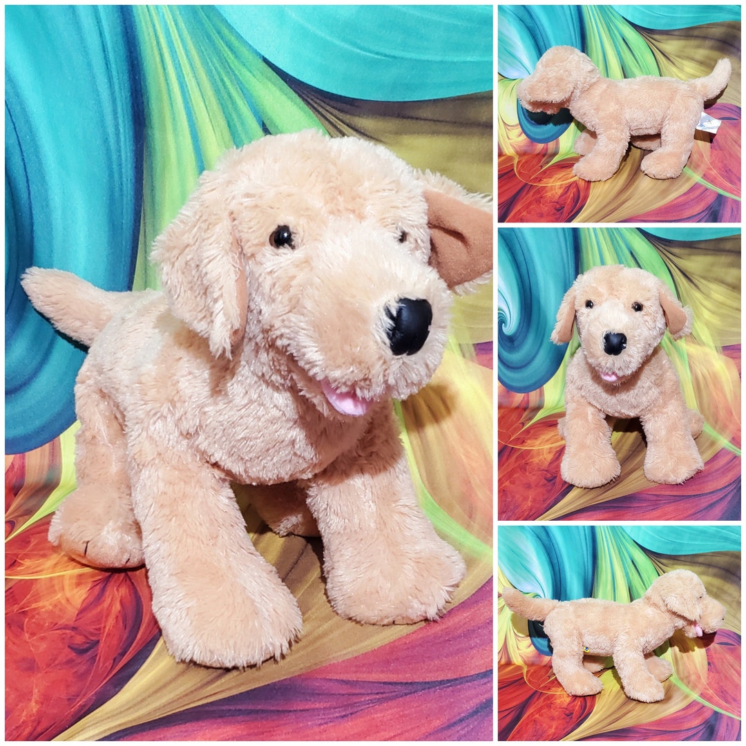 Build A Bear Puppy Dog Cream Brown Golden Retiever Labrador 16" Stuffed ...