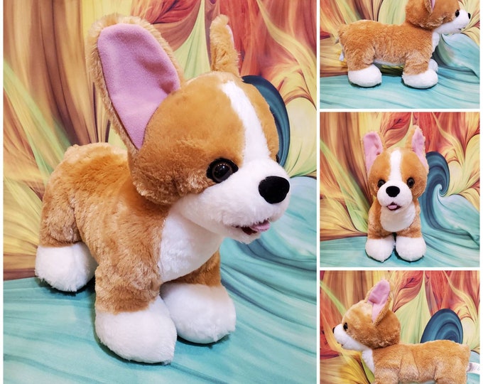 RARE Build A Bear Corgi Puppy Dog 15" Plush Promise Pets Brown White ...