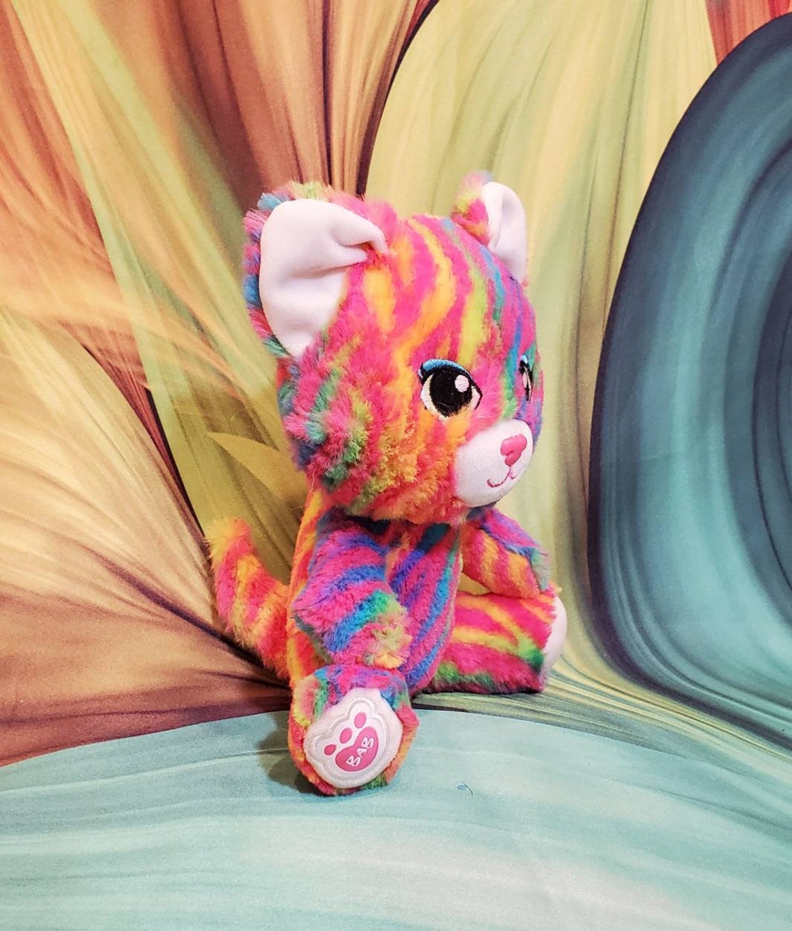 9 Build A Bear Cat Small Fry Buddy Plush Rainbow Striped | Etsy