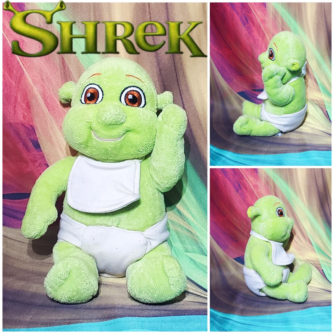 Build a Bear Stuffed Plush Shrek the Third Baby Boy 2 Ogre Yellow ...