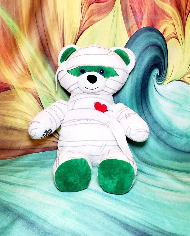 16" Build a Bear Workshop Mummy Plush Teddy Stuffed Toy BABW Halloween ...
