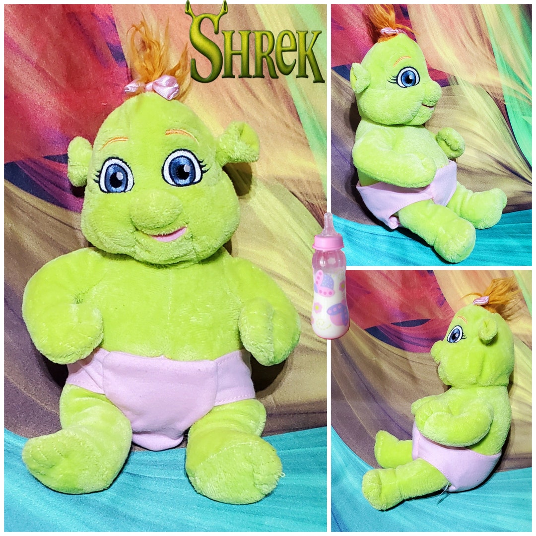 Build a Bear 11" Shrek the Third Baby Girl Oger Felicia Pink Stuffed ...