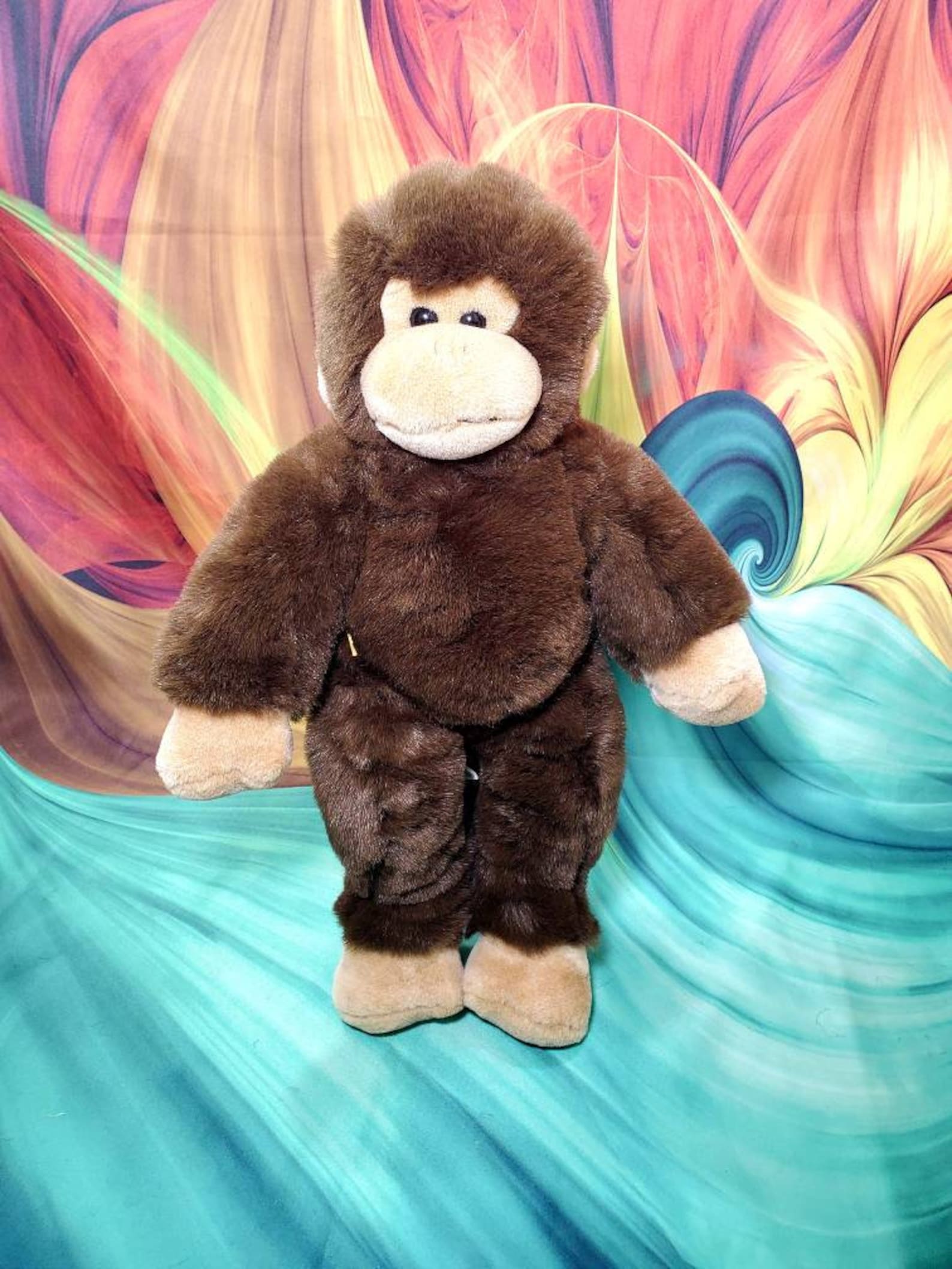 VINTAGE ORIGINAL 1997 Build a Bear Monkey Chimp Ape Stuffed BABW Plush ...