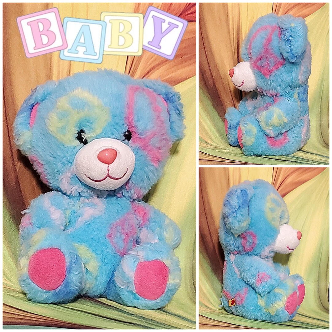 Build a Bear Blue Peace Signs Smallfry Buddies 8" Stuffed Plush Mini ...