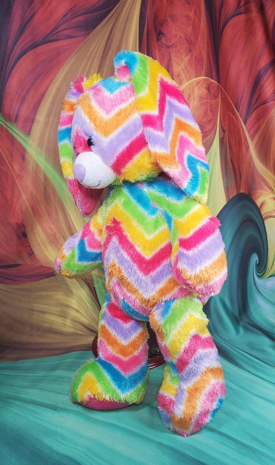 16 Build A Bear Zig Zag Rainbow Rabbit Easter Bunny BABW - Etsy