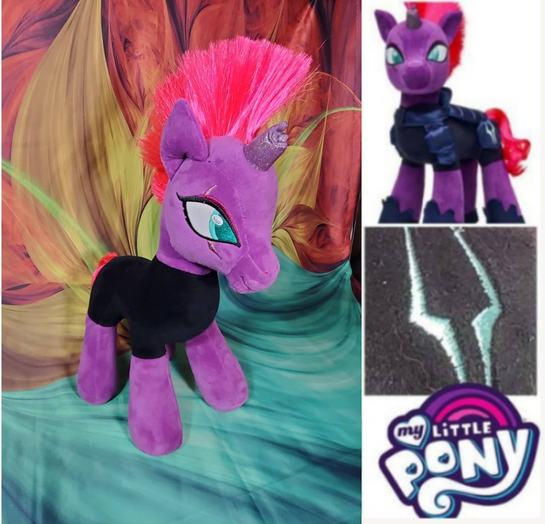 Build A Bear My Little Pony Tempest Shadow Plush Purple Villan BABW - Etsy